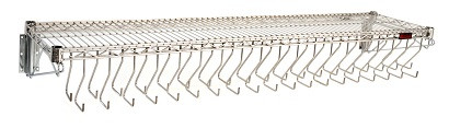 Cleanroom Gowning Rack | Wall Mounted Chrome Gowning Racks