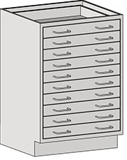 Lab Casework Cabinets | Lab Cabinets, 10 Drawers| 304, 316