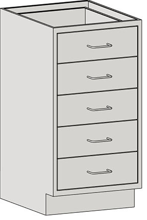 Lab Casework Cabinets | Lab Cabinets, 6 Drawers| 304, 316