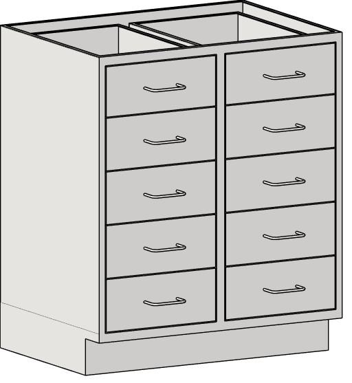Lab Casework Cabinets | Lab Cabinets, 6 Drawers| 316, 304