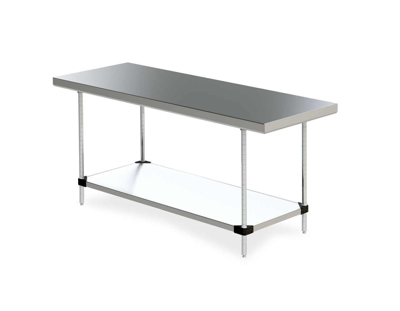 Stainless Steel Work Tables, Type 316 Stainless Steel Top, Lower Shelf ...