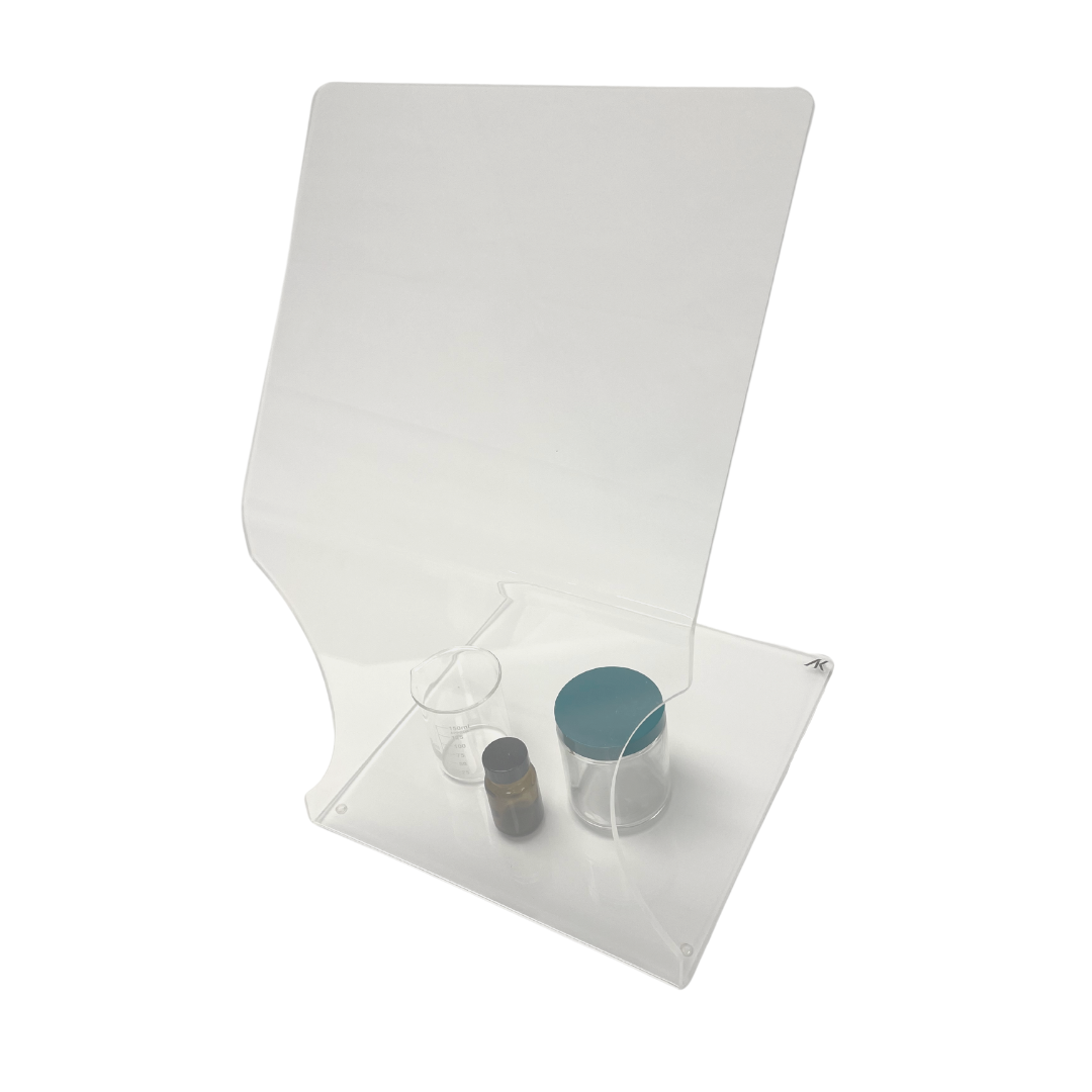 Acrylic Bench Top Shield, 12"W x 20"H x 12"D, AK-204 - Cleanroom World