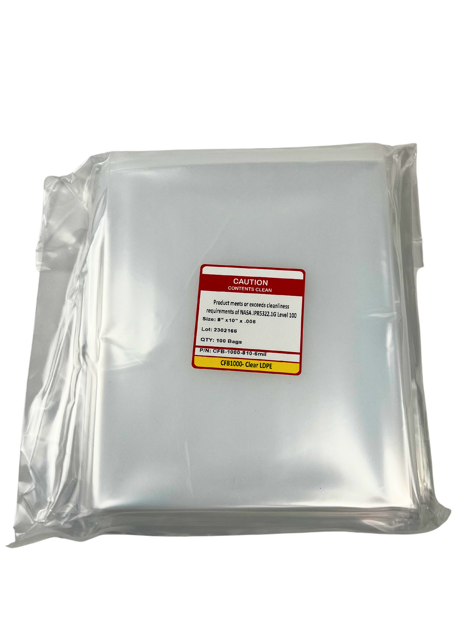Cleanroom Bags | LDPE, Poly Bags | 8” x 10”, 6 mil