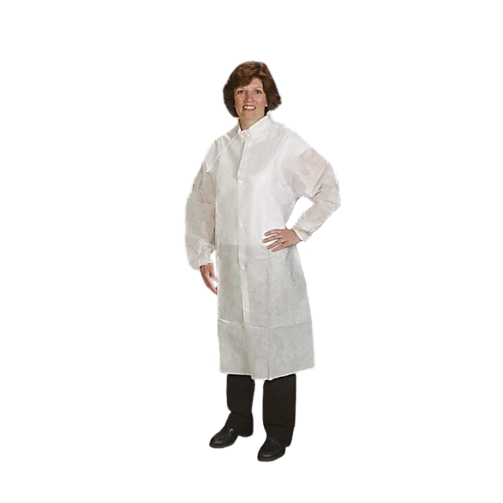 Polypropylene Lab Coats | White Lab Coats | Disposable