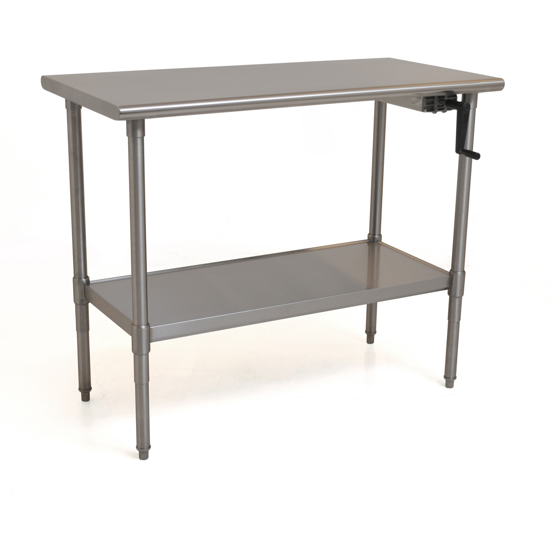 Adjustable Height Cleanroom Tables | 32-40" High, Type 304