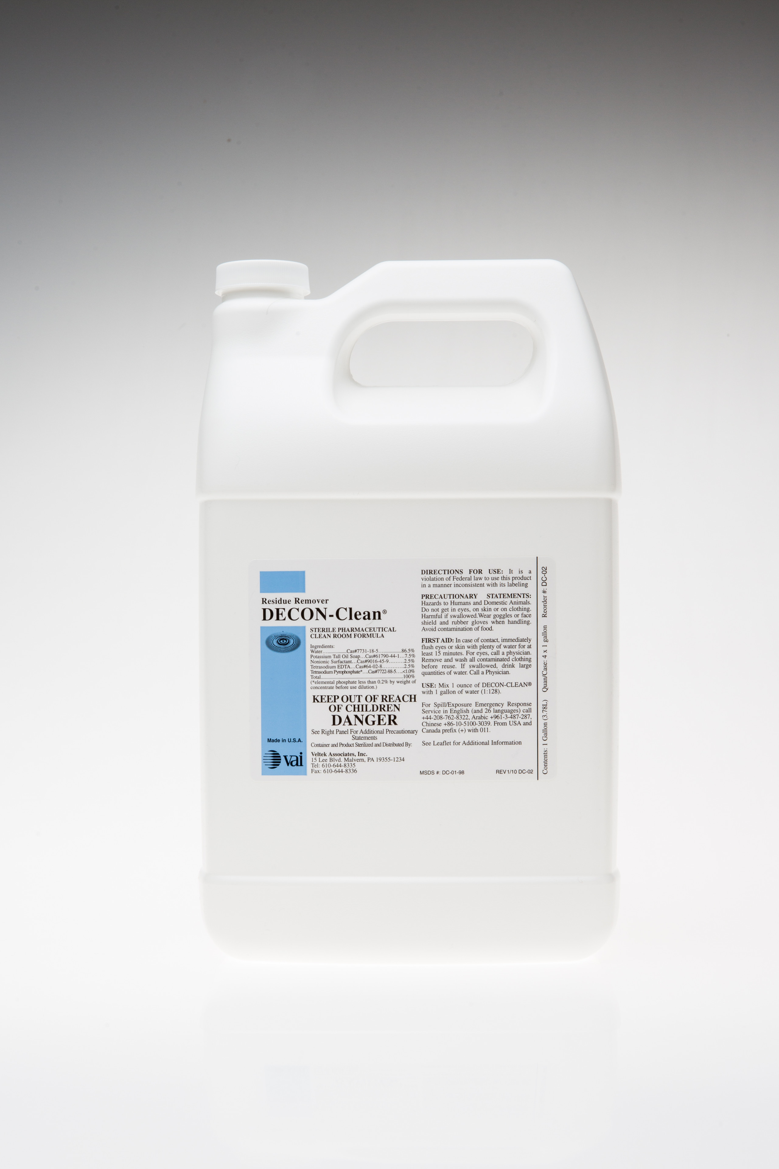 DECON Hands Free Dispensing System, VA-DEC-301 - Cleanroom World