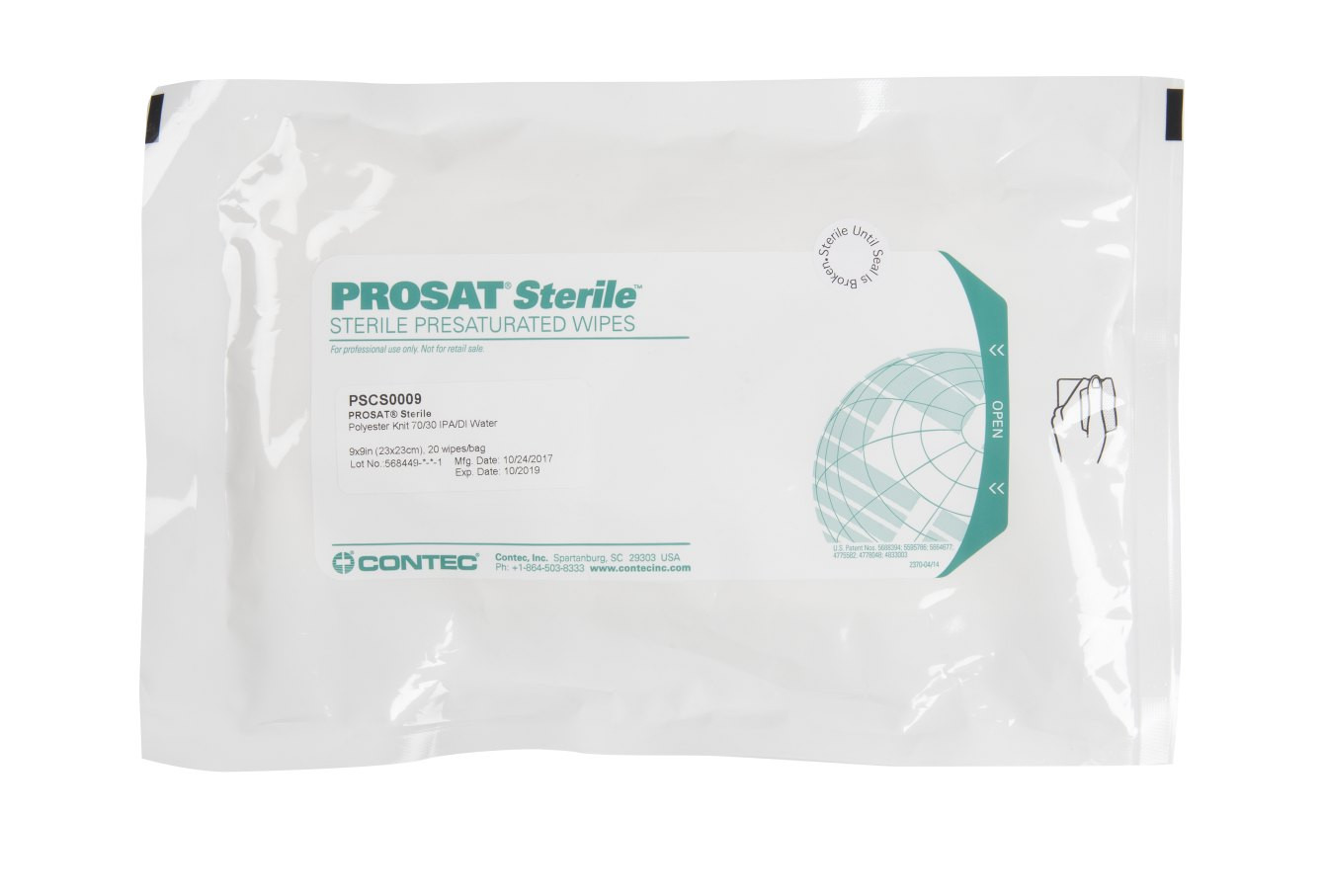 Cleanroom Wipes | Presaturated 70% Denatured Alcohol | 9x11