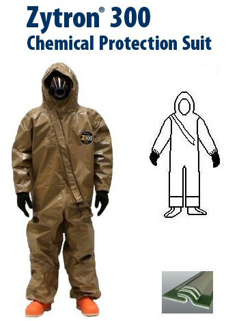 Kappler Zytron 300 Chemical Suits, NFPA Certified, Front Entry ...