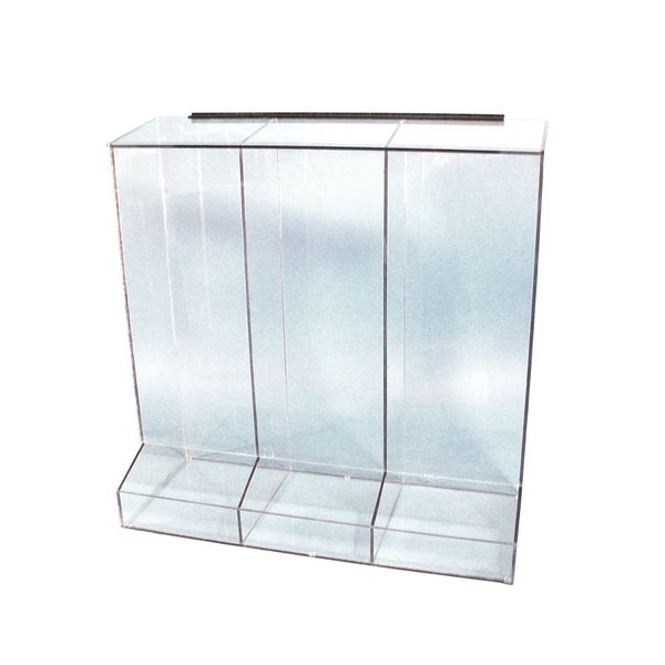 Multi-Compartment Dispensers with Front Tray, XL, 30"W x 30"H x 12"D, 3 ...