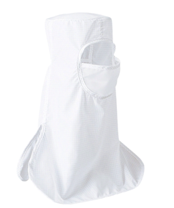 Washable Cleanroom Hoods: Pull Over, In Set Face Mask, Vertical Snaps ...