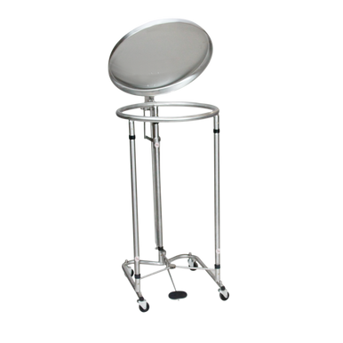 Stainless Steel Hampers - Foot Operated Lid, 18" Dia, 2" Casters, BL ...