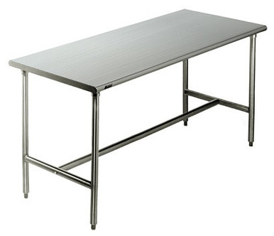 Stainless Steel Cleanroom Tables | Type 316, Solid Top, H-Frame