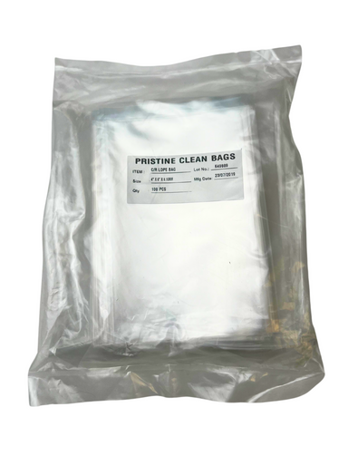 Cleanroom Bags | Clear, Poly Bags | 4” x 6” | 2 mil