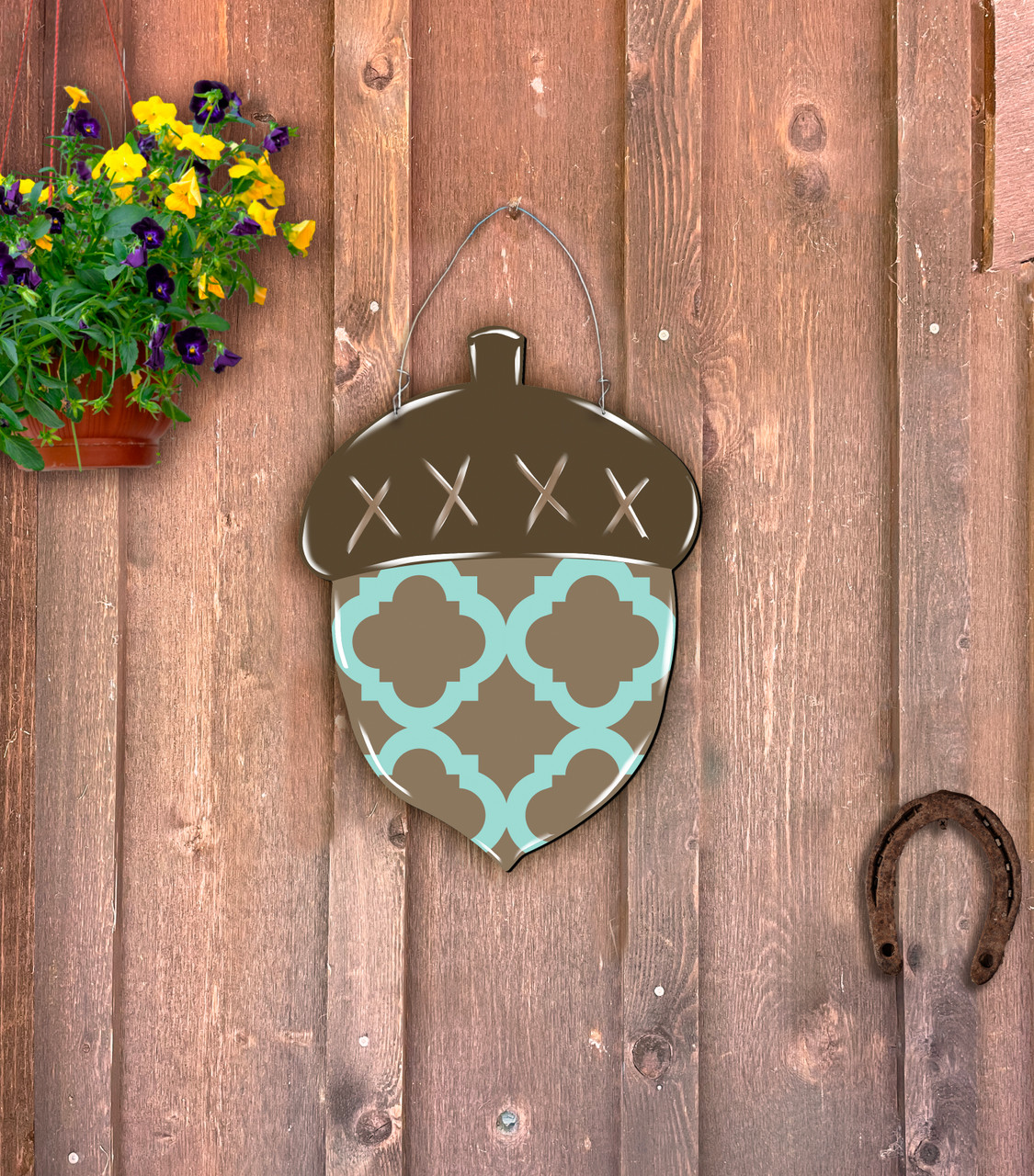 Outdoor Metal Art Acorn - Nelson Gifts