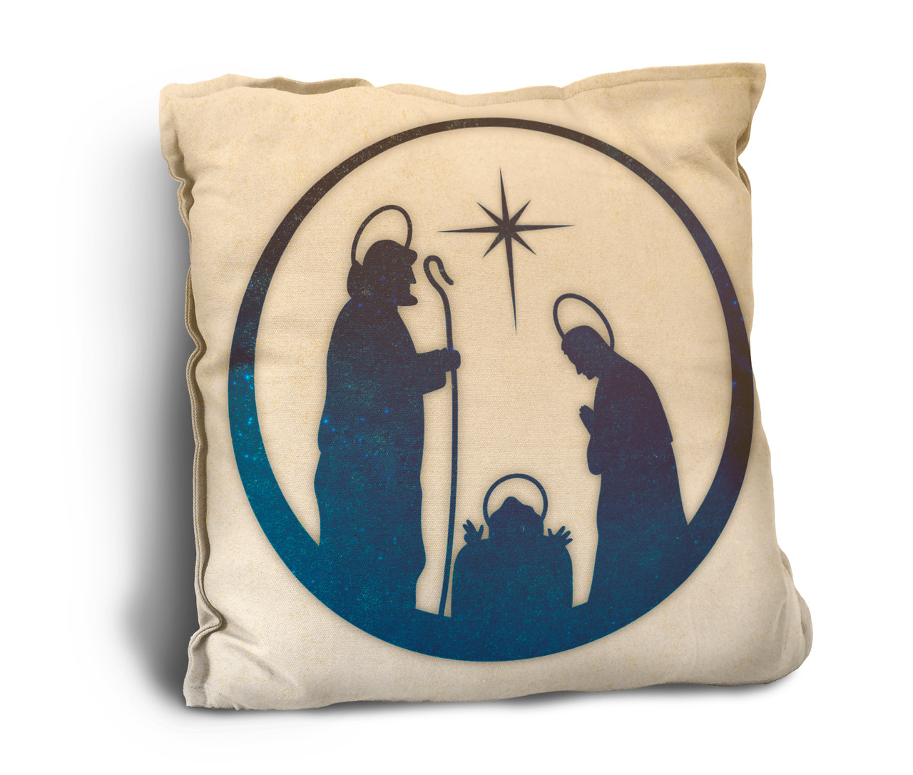 Vintage Nativity Rustic Pillow - Nelson Gifts