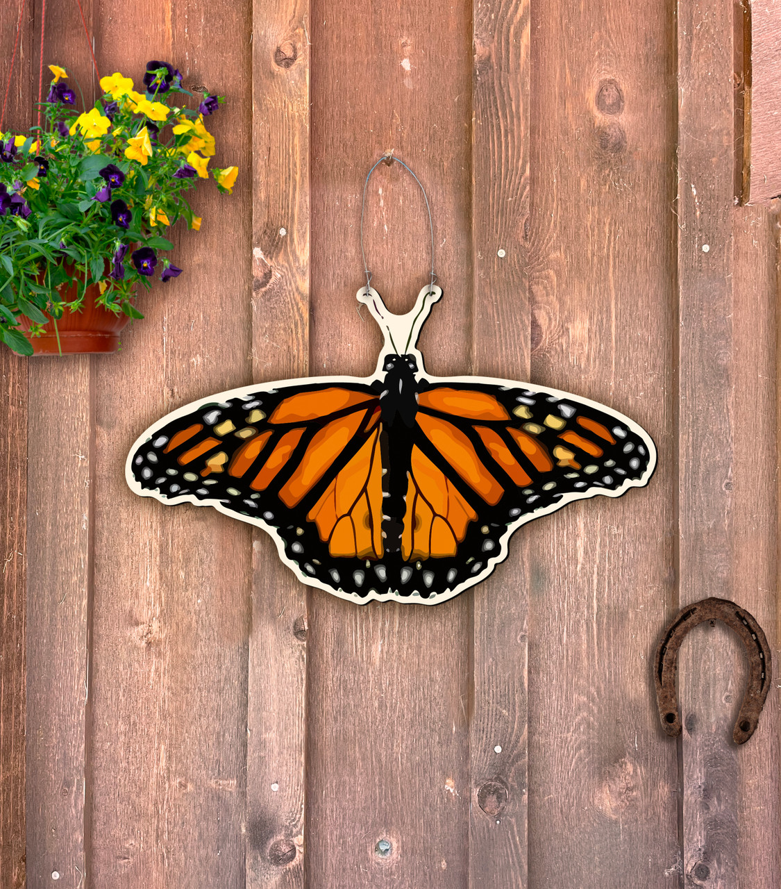 Outdoor Metal Art Monarch Butterfly - Nelson Gifts