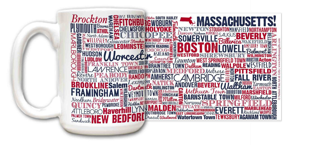 Massachusetts State Mug - Nelson Gifts