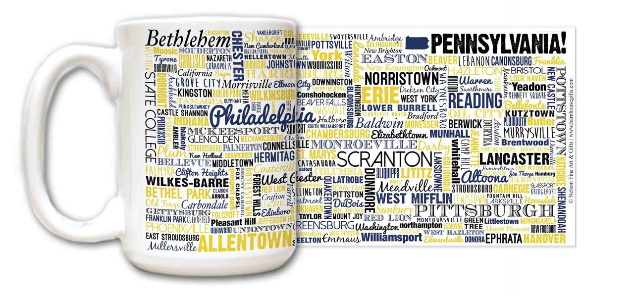 Pennsylvania State Mug - Nelson Gifts