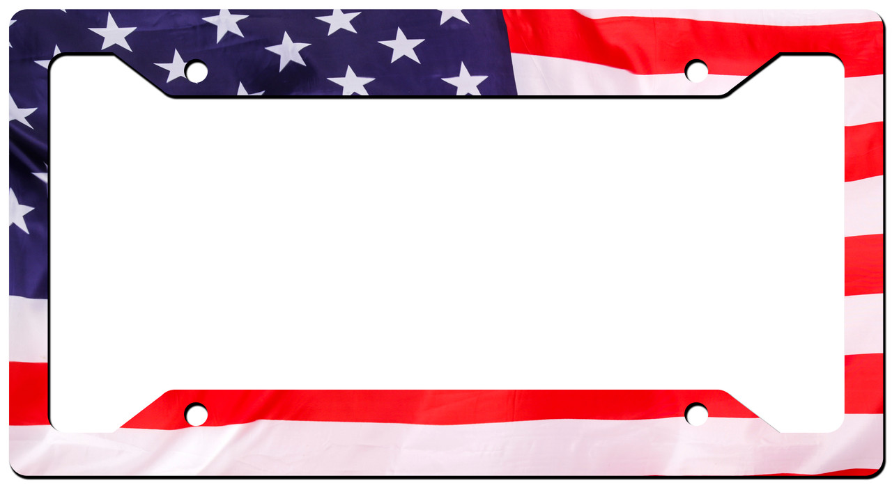 American Flag License Plate Frame - Nelson Gifts