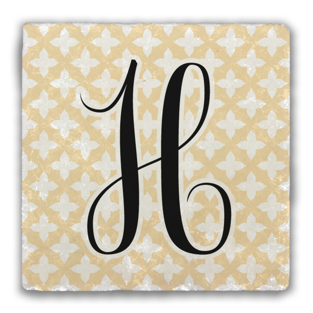 "H" Alphabet 1 Tumbled Stone Coaster - Nelson Gifts