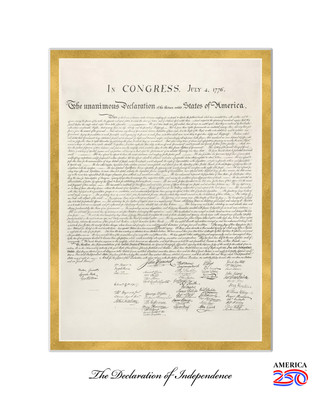 The Declaration of Independence Print - Nelson Gifts