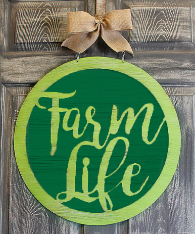 Outdoor Metal Art "Farm Life" Sign - Nelson Gifts