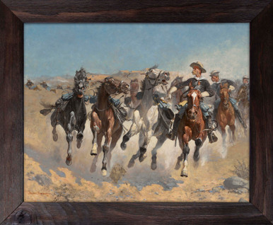 The Fourth Troopers Moving the Led Horses - Frederic Remington - Nelson ...