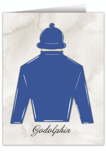 Godolphin Silk Jockey Note Card