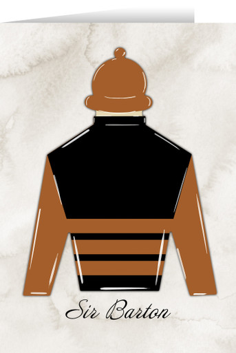 Sir Barton Silk Jockey Greeting Card