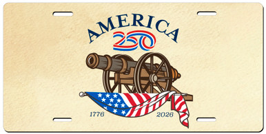 America250™ Cannon License Plate - Nelson Gifts