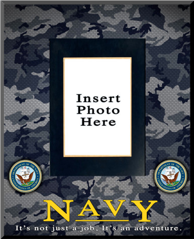 "Navy" Picture Frame Vertical - Nelson Gifts