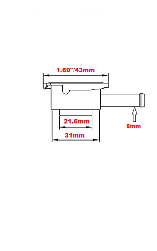 Equinox Cold Rolled Steel Small Radiator / Surge Tank Filler Neck