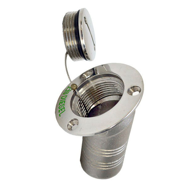 2" Angled Diesel Deck Fill 30° Flush Mount Universal Filler Neck