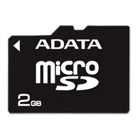 WHOLESALE MICROSD MEMORY CARD, NEW ADATA 2GB MICRO SD MEMORY CARD RETAIL PACKAGE
