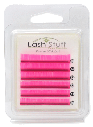 Hot Pink Eyelash Extensions | Lash Stuff