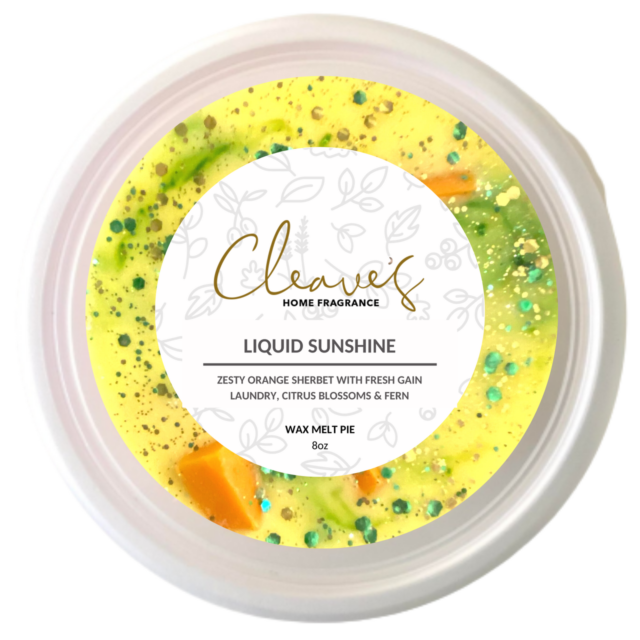 Liquid Sunshine 8oz Pie - Cleave's Home Fragrance