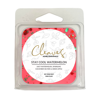 Stay Cool Watermelon Mini Clam - Cleave's Home Fragrance