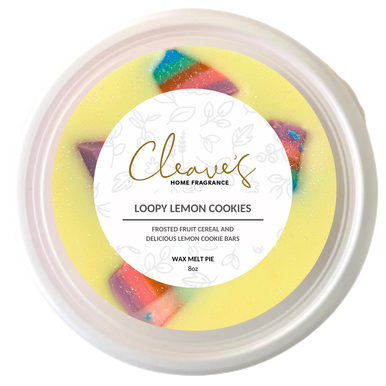 Loopy Lemon Cookies 8oz Pie - Cleave's Home Fragrance