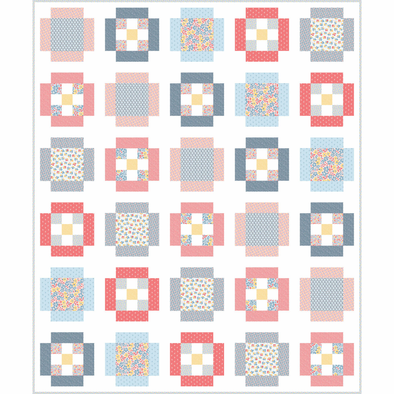Franny’s Flowers Checkerboard Plus