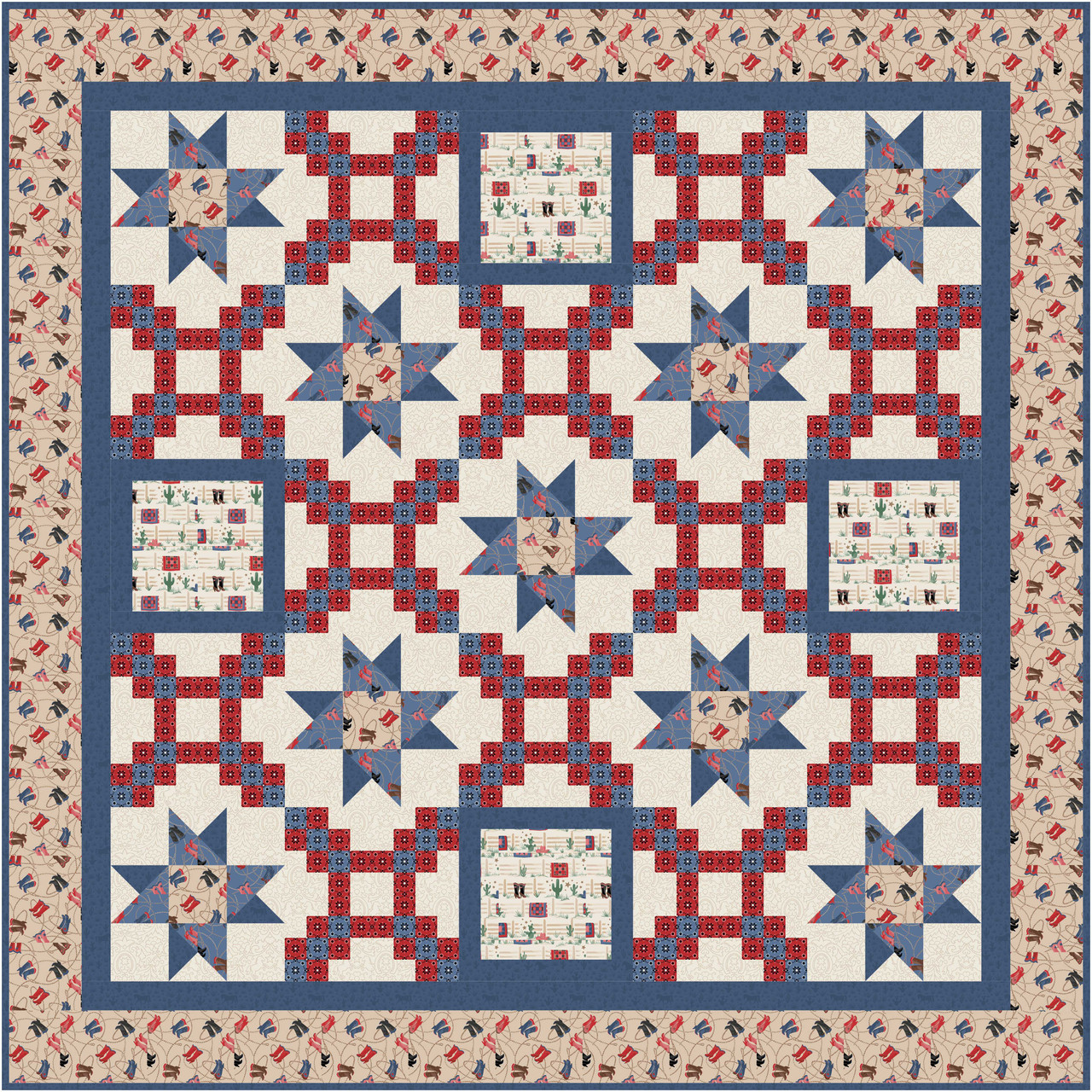 Quiltin' Cowgirls Grand Chain2