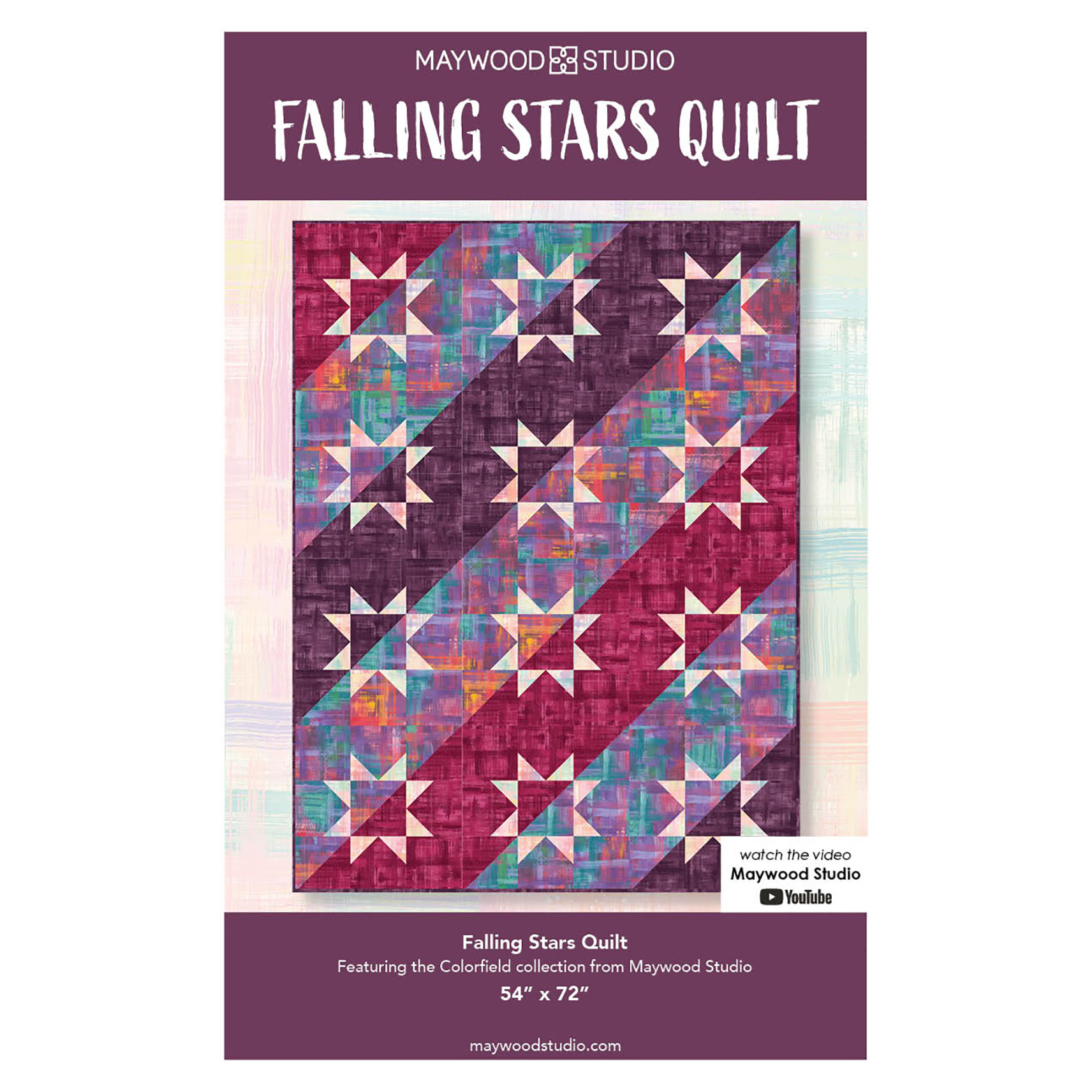 Colorfield Falling Stars Quilt Free Pattern