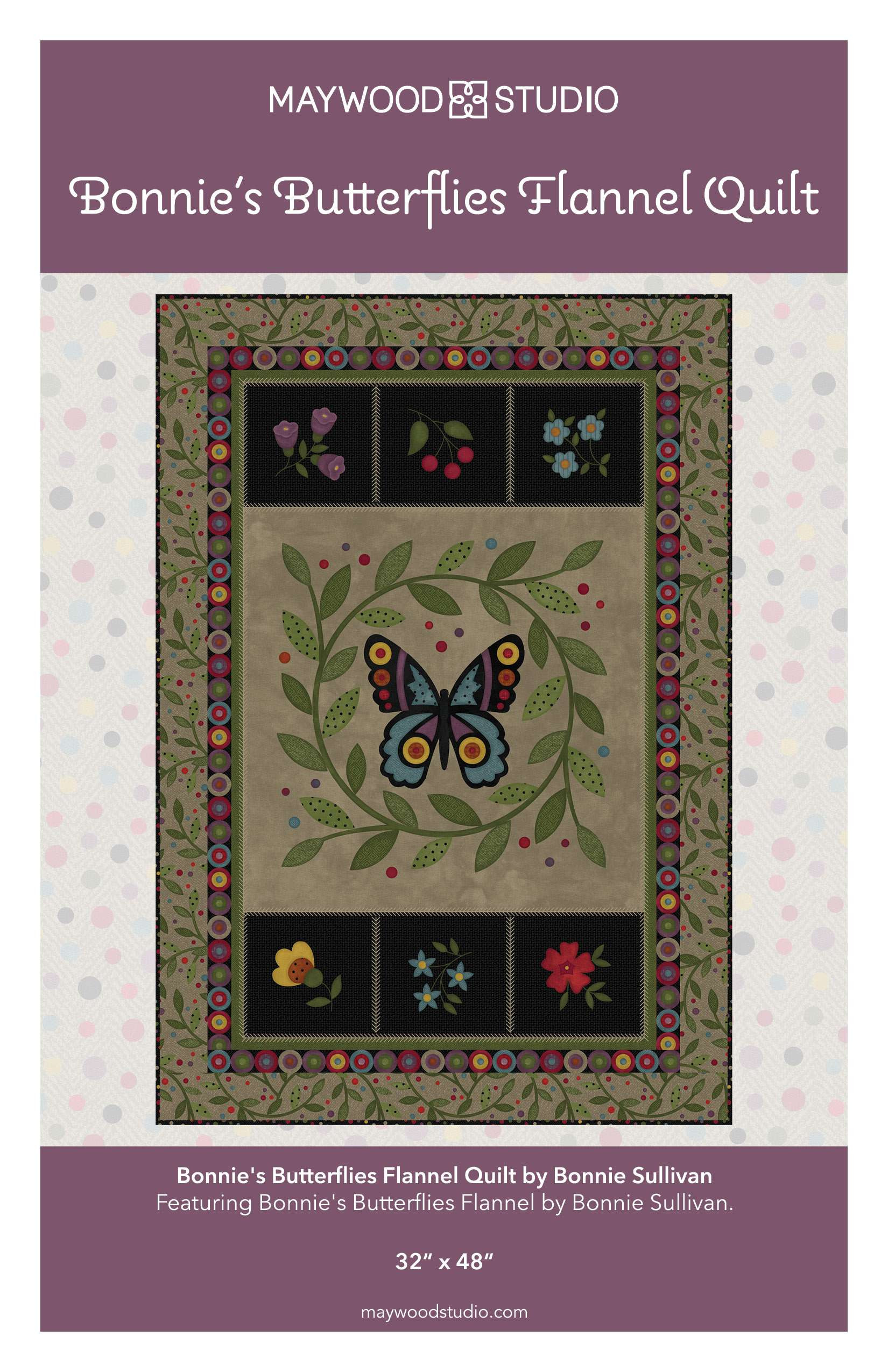 Bonnie's Butterflies Flannel Quilt Free Pattern