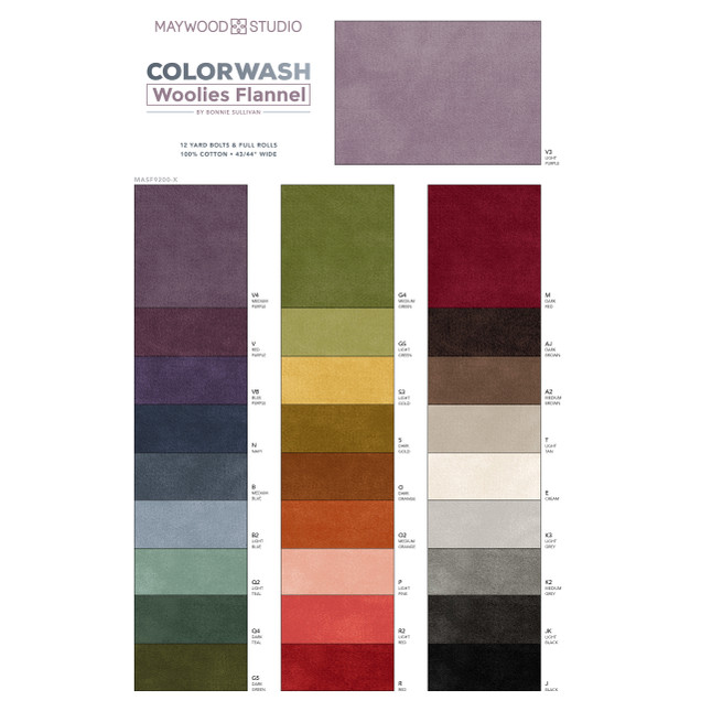 Color Wash Woolies Flannel CC-MAS-COLW Bonnie Sullivan