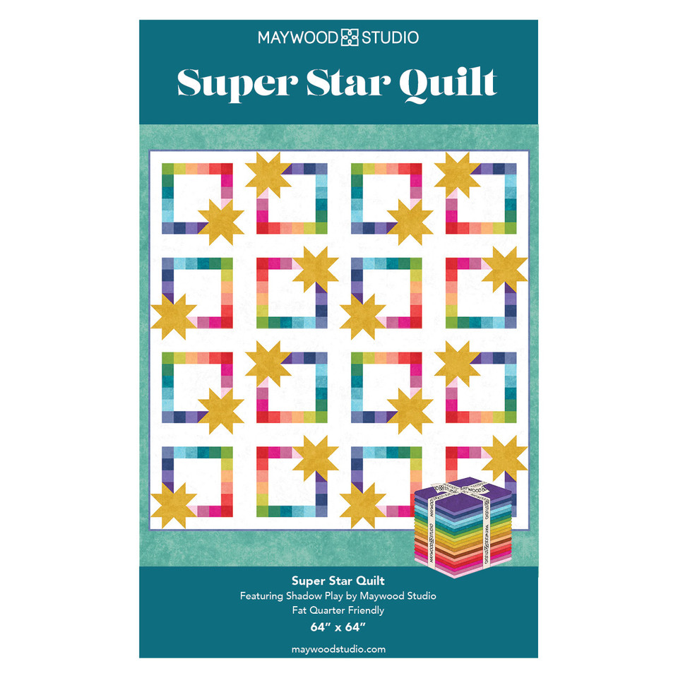 Shadow Play Super Star Quilt Free Pattern