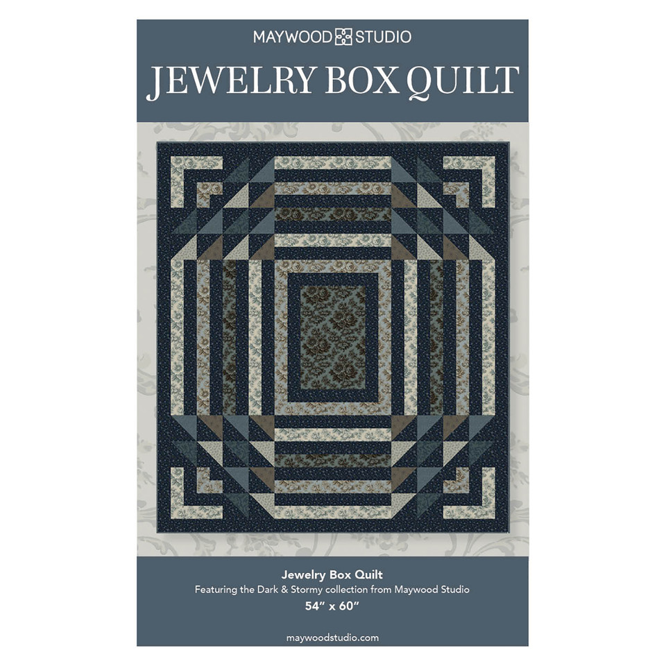 Dark & Stormy Jewelry Box Quilt Free Pattern