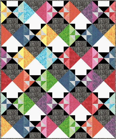 Color Therapy Batiks Which Way? Quilt
