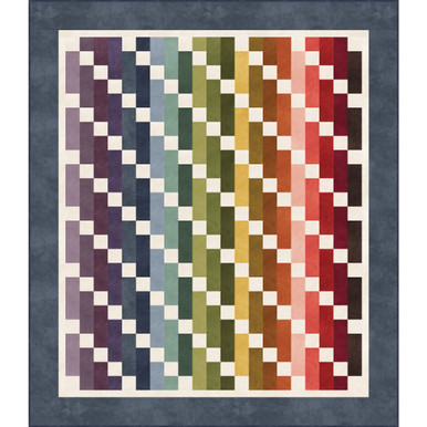 Color Wash Woolies Flannel Cascade Quilt Free Pattern