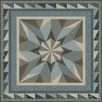 Dark & Stormy Eye of the Storm Quilt