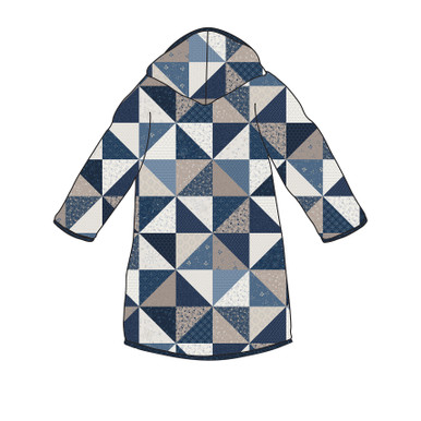 Patchwork Blue Elemental Coat
