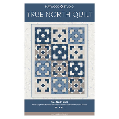 Patchwork Blue True North Quilt Free Pattern